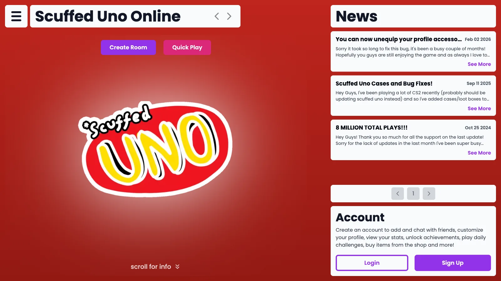 Scuffed UNO: Play Online with Friends | OnlineParty.Games